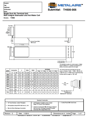 Fillable Online Project: Tag: Engineer: Contractor: Date: Submittal ...
