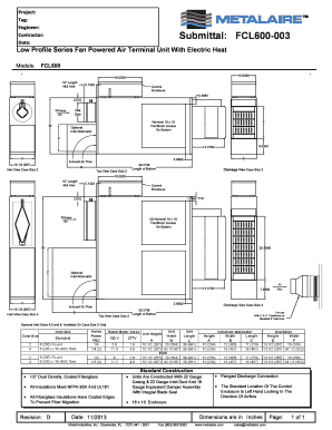 Fillable Online Project: Tag: Engineer: Contractor: Date: Submittal ...