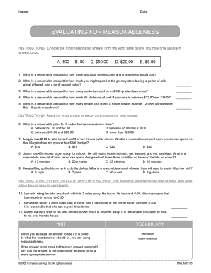 Fillable Online EvAlUATINg fOR REASONABlENESS - Time4Learningcom Fax ...