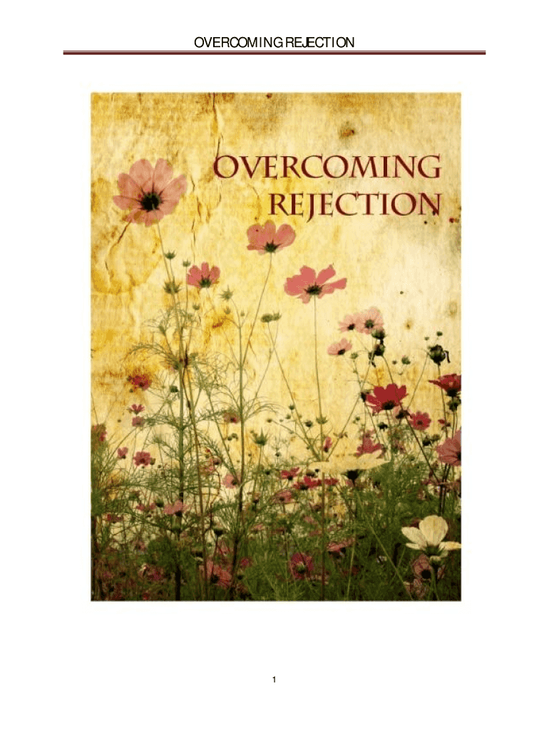 Fillable Online Overcoming Rejection - Upstream Ministries Fax Email ...