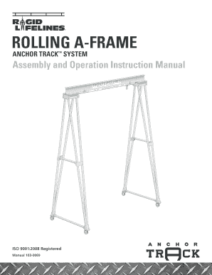 Fillable Online ROLLING A-FRAME - Rigid Lifelines Fax Email Print ...