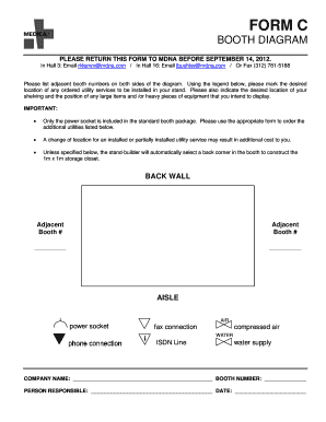 Fillable Online BOOTH DIAGRAM Fax Email Print - pdfFiller