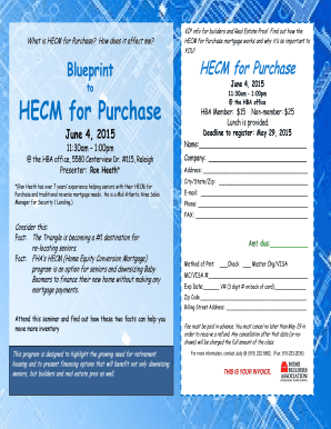 Fillable Online HECM for Purchase the HBA office Fax Email Print ...