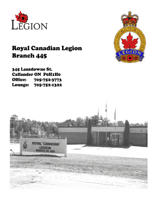 Fillable Online callanderlegion June - Royal Canadian Legion, Callander ...