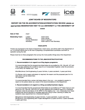 Fillable Online jbm org JOINT BOARD OF MODERATORS REPORT ON THE RE ...