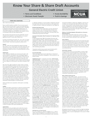 Fillable Online Know Your Share & Share Draft Accounts Fax Email Print ...