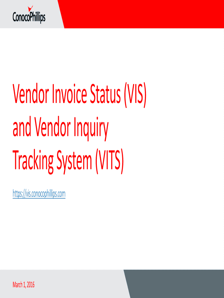 Fillable Online Vendor Invoice Status (VIS) Fax Email Print - pdfFiller