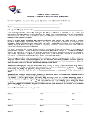 Fillable Online Limited Consensual Dual Agency Agreement Form - Steve ...