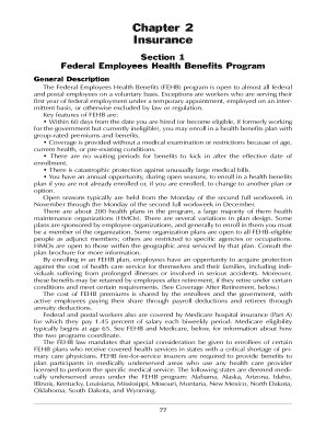 Fillable Online The Federal Employees Health Benefits (FEHB) program is ...