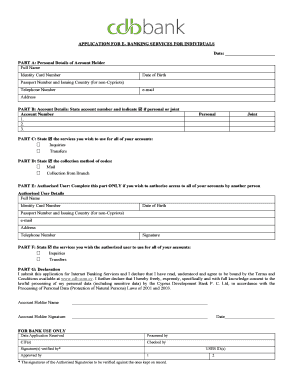 Fillable Online EBANKING-APPLICATION FORM-RETAILdoc Fax Email Print ...