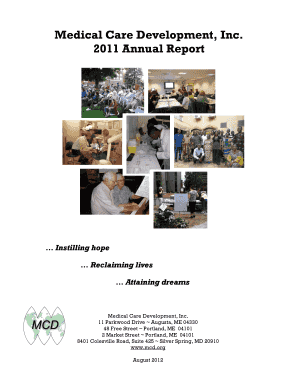 Fillable Online mcd Medical Care Development Inc 2011 Annual Report ...