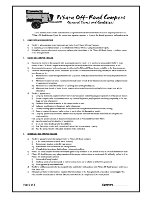 Fillable Online 1 CAMPER TRAILER CONDITION - bwic045pbbserverb ...