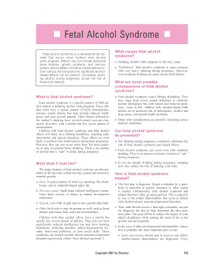 Fillable Online Fetal Alcohol Syndrome - Therapycenterwichita.com - The ...