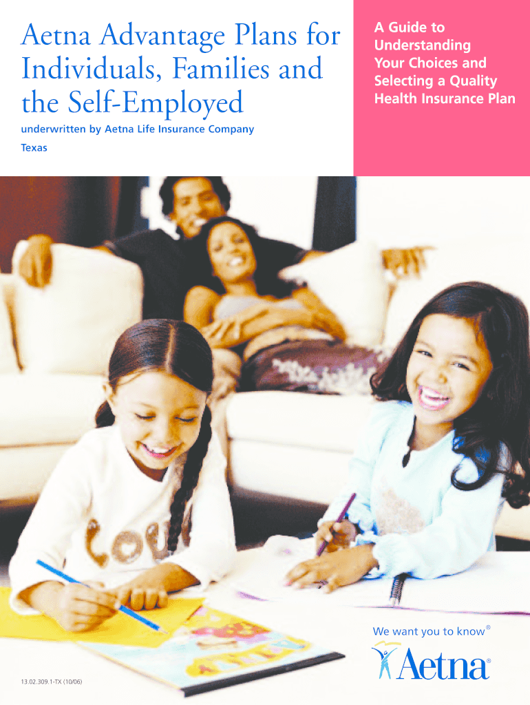 Fillable Online Aetna Advantage Plans for Individuals Families and the ...