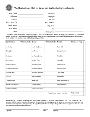 Fillable Online lions63090 Washington Lions Club Invitation and ...