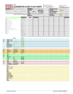 DIABETES CLINIC FLOW SHEET - Diabetesclinic - Fill and Sign Printable ...