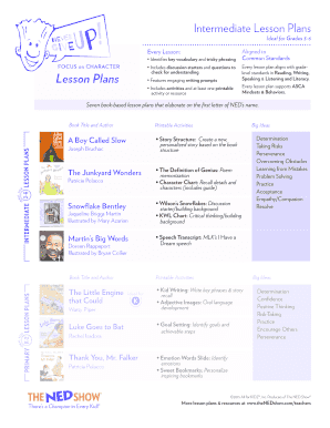 Fillable Online Intermediate Lesson Plans Fax Email Print - pdfFiller