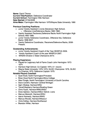 Fillable Online Name: David Thorne Fax Email Print - pdfFiller