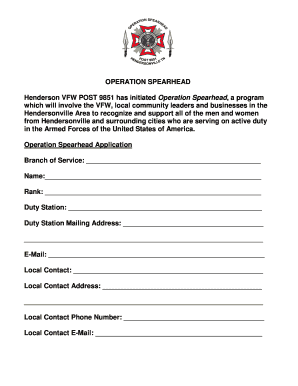 Fillable Online vfw9851 Click here - VFW Post 9851 Fax Email Print ...
