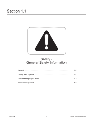 Fillable Online Safety General Safety Information Fax Email Print ...
