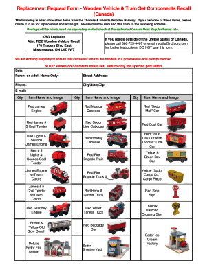 Fillable Online Copy of Revised Return Form Canada.xls Fax Email Print ...