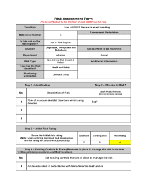 Fillable Online ldhpathology co Use of POCT Device Manual Handling ...