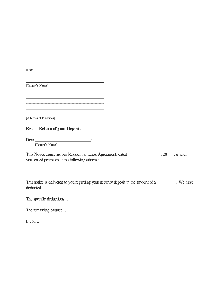 Application For Release Of Security Deposit Pwd Fill Online