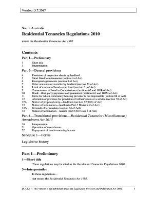 Fillable Online legislation sa gov Part 2General provisions Fax Email ...