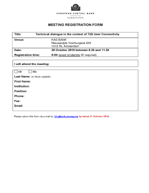 Fillable Online Registration form for the Technical dialogue in the context ... - Europa Fax ...