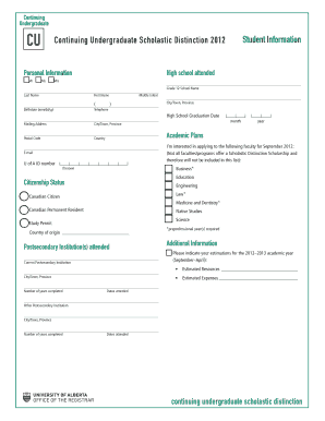Fillable Online Instructions - Office of the Registrar - University of ...