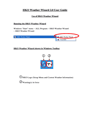 Fillable Online HKO Warning Checker Toolbar User Guide Fax Email Print ...