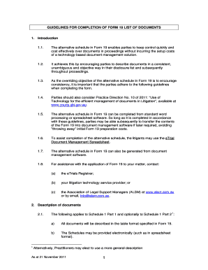 Fillable Online courts qld gov Guidelines for Completion of Form 19 ...