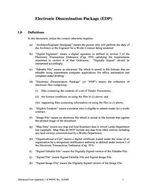 Fillable Online Electronic Dissemination Package (EDP) Fax Email Print - pdfFiller