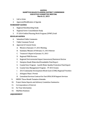 Fillable Online hrpdcva Full Agenda - Hampton Roads Planning District ...