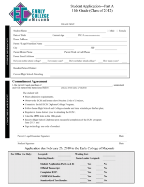 Fillable Online misd Student Application Part A - Macomb Intermediate ...