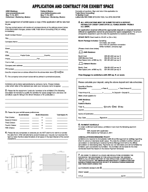 Fillable Online aws AWS Weldmex-FABTECHMex 2011_contract - American ...