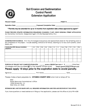 Fillable Online miottawa BApplicationb for Permit Extension - Ottawa ...