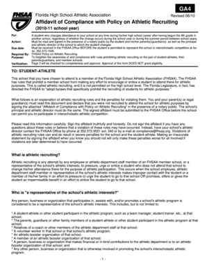 Fillable Online celhs osceola k12 fl GA4 Florida High School Athletic ...