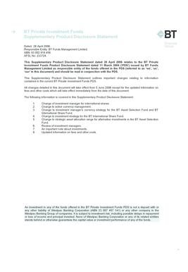 Fillable Online BT Private Investment Funds Fax Email Print - pdfFiller