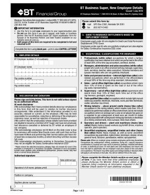 Fillable Online New Employee Details form - BT Fax Email Print - pdfFiller