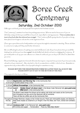 Fillable Online Centenary invitation.pub Fax Email Print - pdfFiller