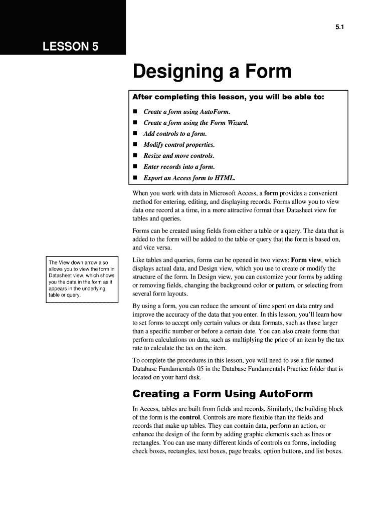 Fillable Online Designing a Form Fax Email Print - pdfFiller