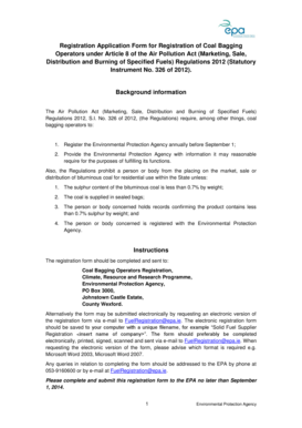 Fillable Online epa Registration Application Form for Registration of ...