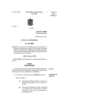 Fillable Online laws gov The Childcare and Protection - laws gov Fax ...