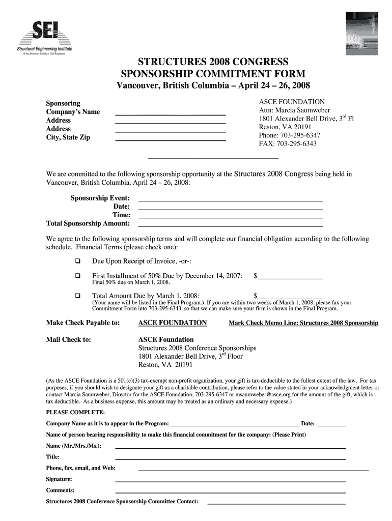 Fillable Online ASCE FOUNDATION Fax Email Print - pdfFiller