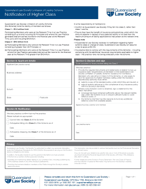 Fillable Online qls com Queensland Law Society Limitation of Liability ...