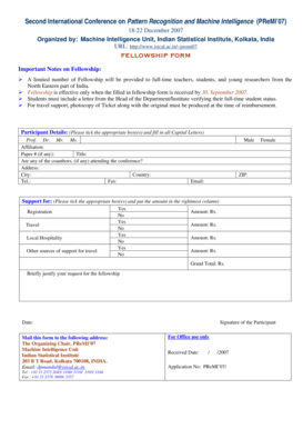 Fillable Online isical ac in/premi07 - isical ac Fax Email Print ...