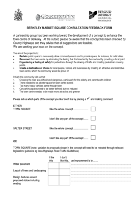 Fillable Online stroud gov Berkeley Market Square Consultation Feedback Form (PDF 163 KB ...