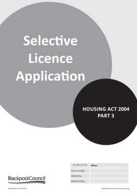 Fillable Online Selective Licence Application - Blackpool Borough ...