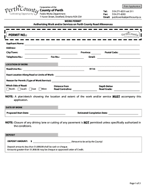 Fillable Online countyofperth on County of Perth Fax Email Print ...